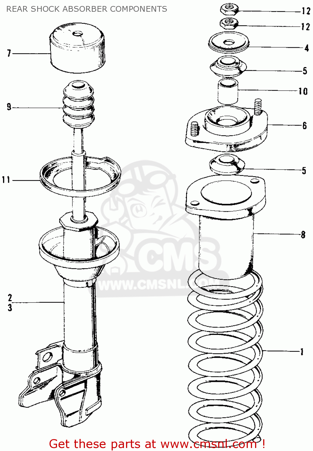 52611634345: Damper Unit,r.rr. Honda - buy the 52611-634-345 at CMSNL