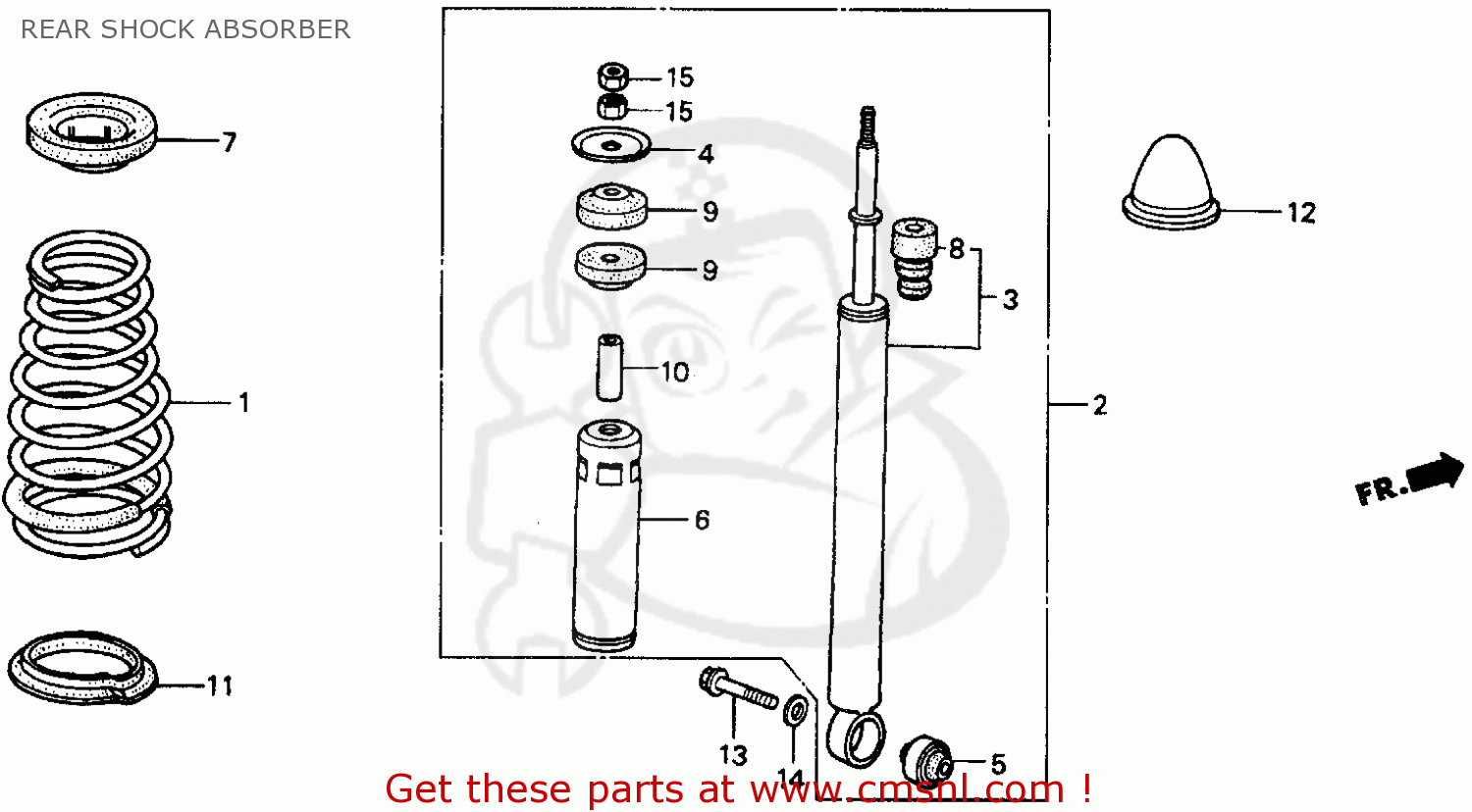 52611SD9014: Damper Unit,rr Honda - buy the 52611-SD9-014 at CMSNL