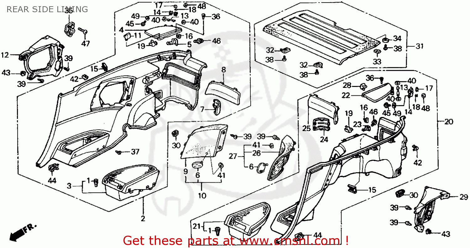 83787SH2000ZE: Lid,l.rr.*nh167l* Honda - buy the 83787-SH2-000ZE at CMSNL