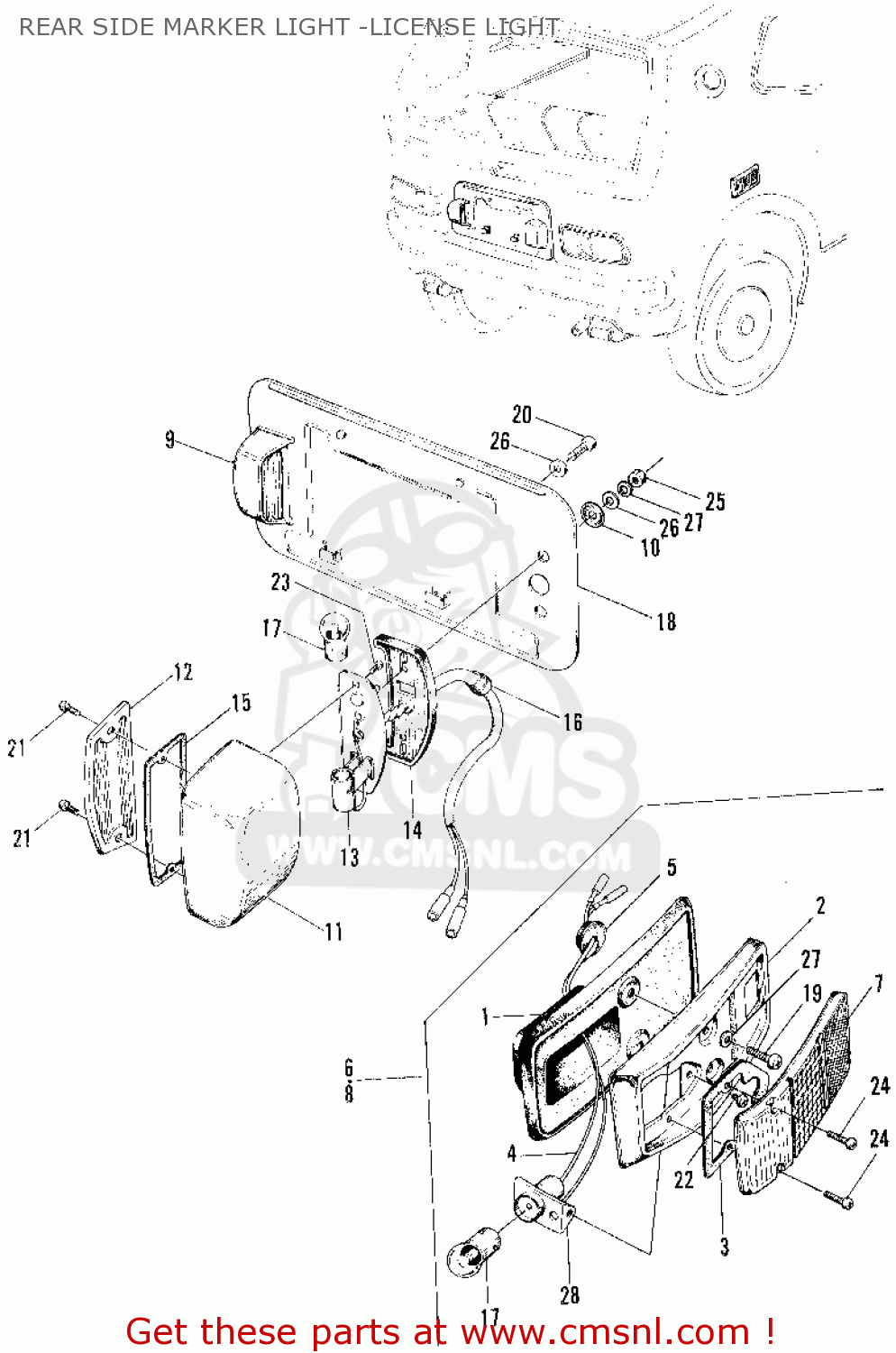 84210623671: Base, License Light Honda - buy the 84210-623-671 at CMSNL