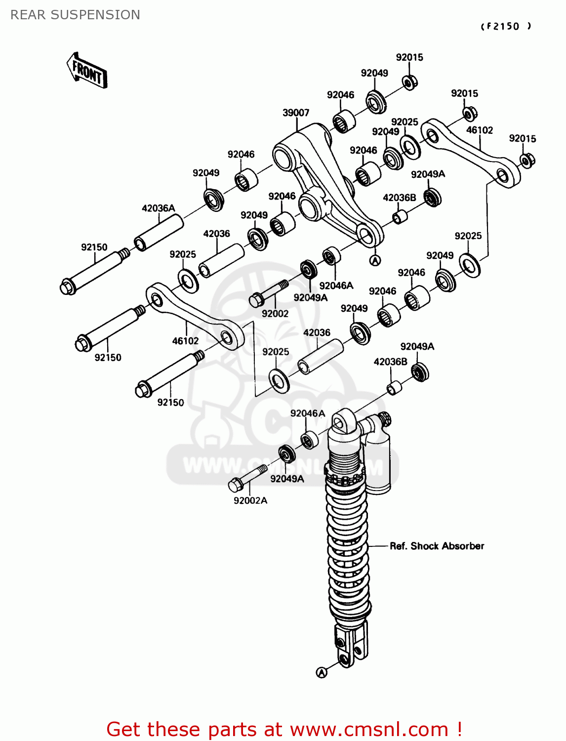 390071170: Arm-susp,uni Trak Kawasaki - buy the 39007-1170 at CMSNL