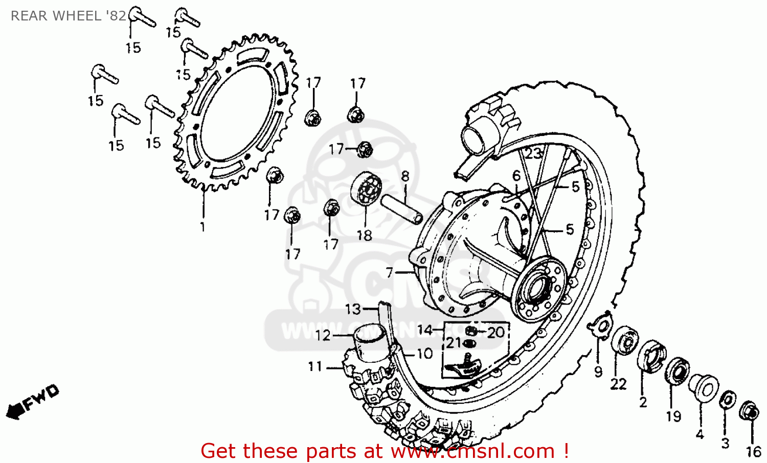 42601KA3701: Hub Comp.rr.wheel Honda - buy the 42601-KA3-701 at CMSNL