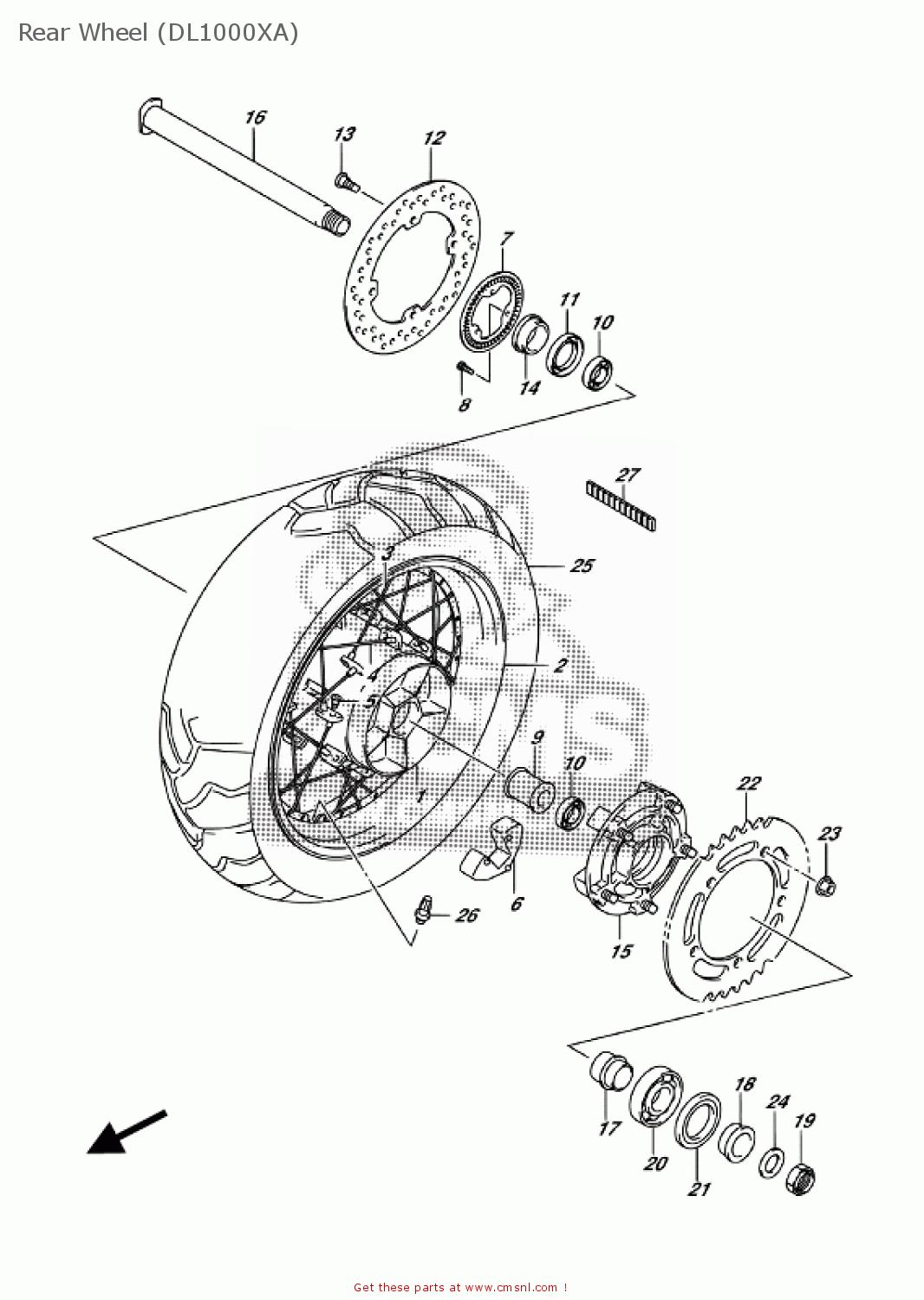 RIM(17M/CXMT4.00)DL1000XA/L8 for DL1050(WC)(WQ) V-STROM 2020 - order at ...