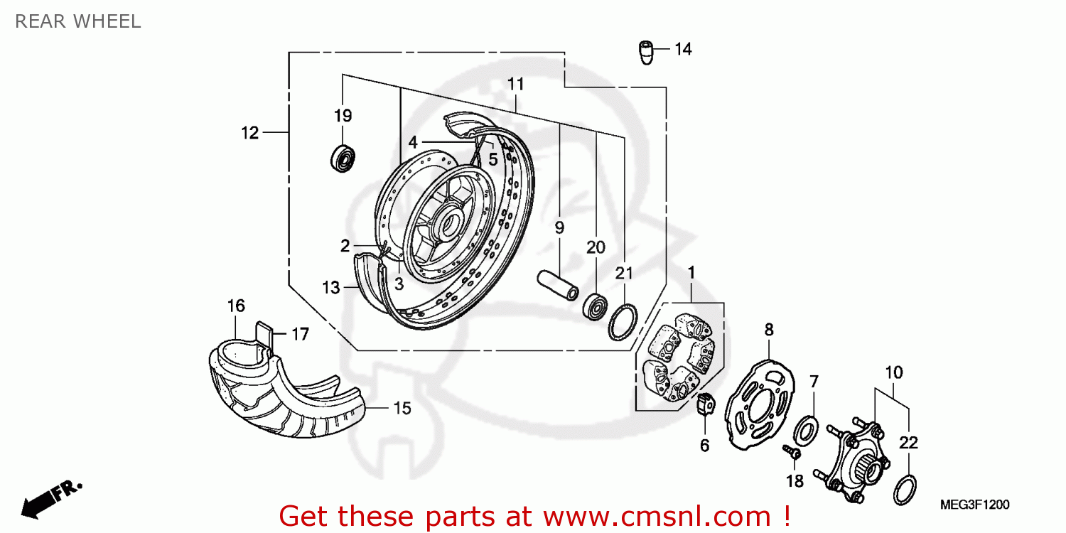 42635MFE610: Hub Sub Assy,rr Honda - buy the 42635-MFE-610 at CMSNL