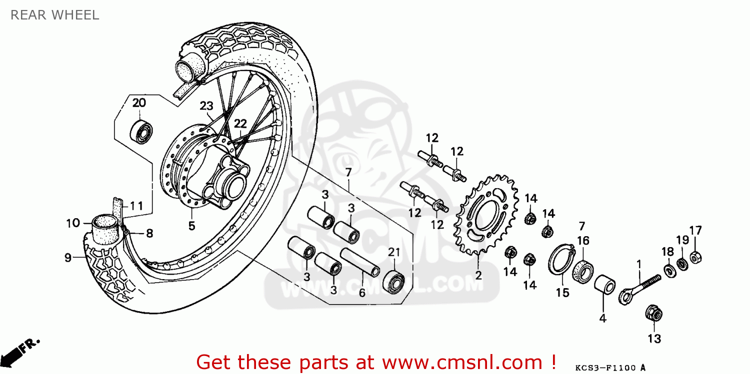 42601KCS650: Hub Comp,rr Wheel Honda - buy the 42601-KCS-650 at CMSNL