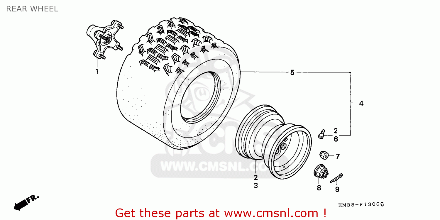 42650HM3305: Wheel Set,rr Honda - buy the 42650-HM3-305 at CMSNL
