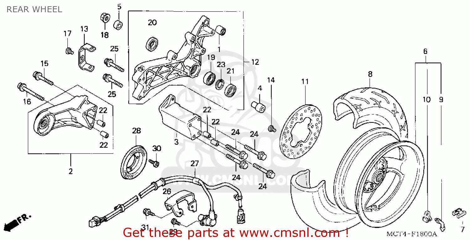 42650MCT910ZB: Wheel Sub *nh35m* Honda - buy the 42650-MCT-910ZB at CMSNL
