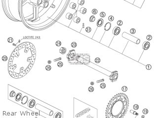 DRIVETRAIN KIT SD/SD-R 16T/38T for 990 SUPER DUKE R AU, GB 2012 - order ...
