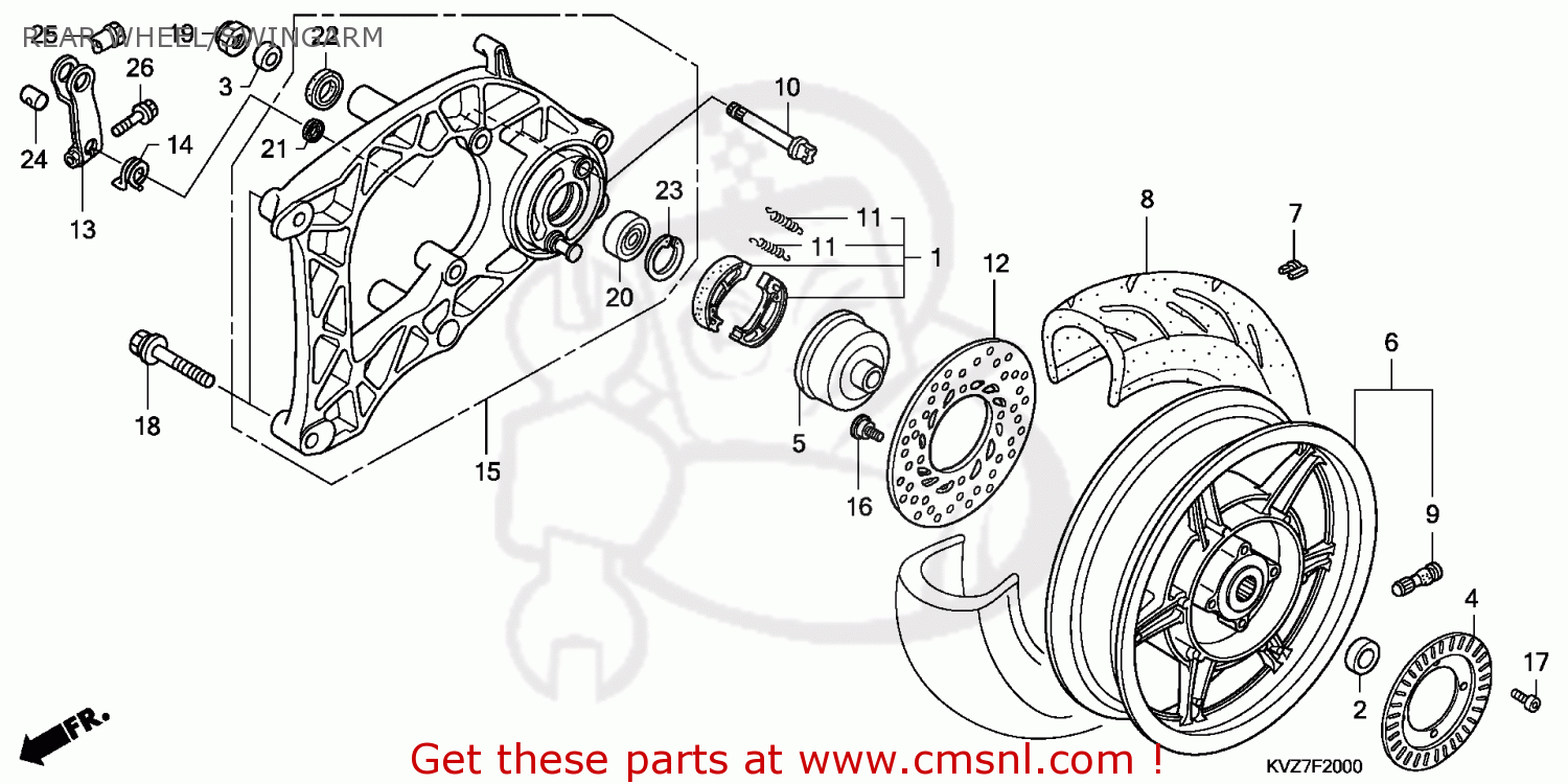 42650KVZ630ZA: Wheel Sub*nh303m* Honda - buy the 42650-KVZ-630ZA at CMSNL