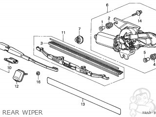 76720SCAG01: Arm Rear Wiper Honda - buy the 76720-SCA-G01 at CMSNL