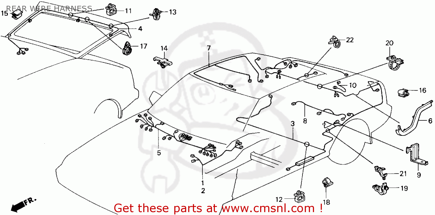 32117SE0A32: Harn, Instrument Honda - buy the 32117-SE0-A32 at CMSNL