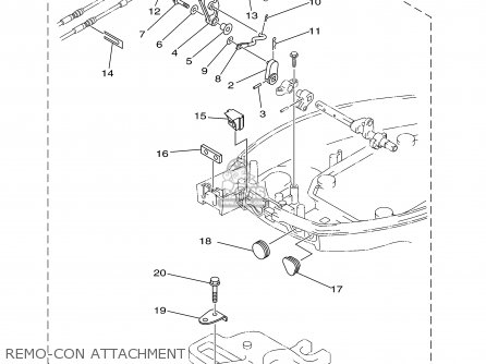 66M4850100: Remote Cont. Attachment Assy. Yamaha - buy the 66M-48501-00 ...