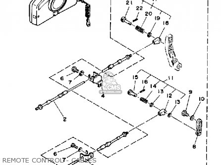 6894850140EK: Remote Cont. Attachment Assy. Yamaha - buy the 689-48501 ...