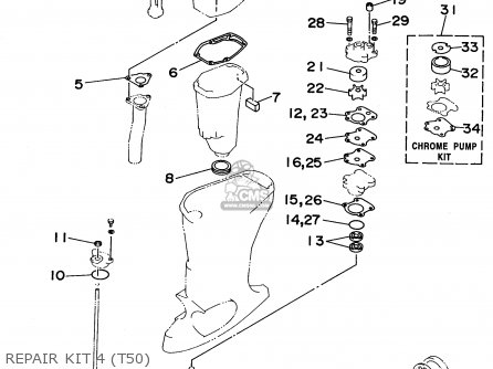 6H3W0078A0: Water Pump Rerair Kit Yamaha - buy the 6H3-W0078-A0 at CMSNL