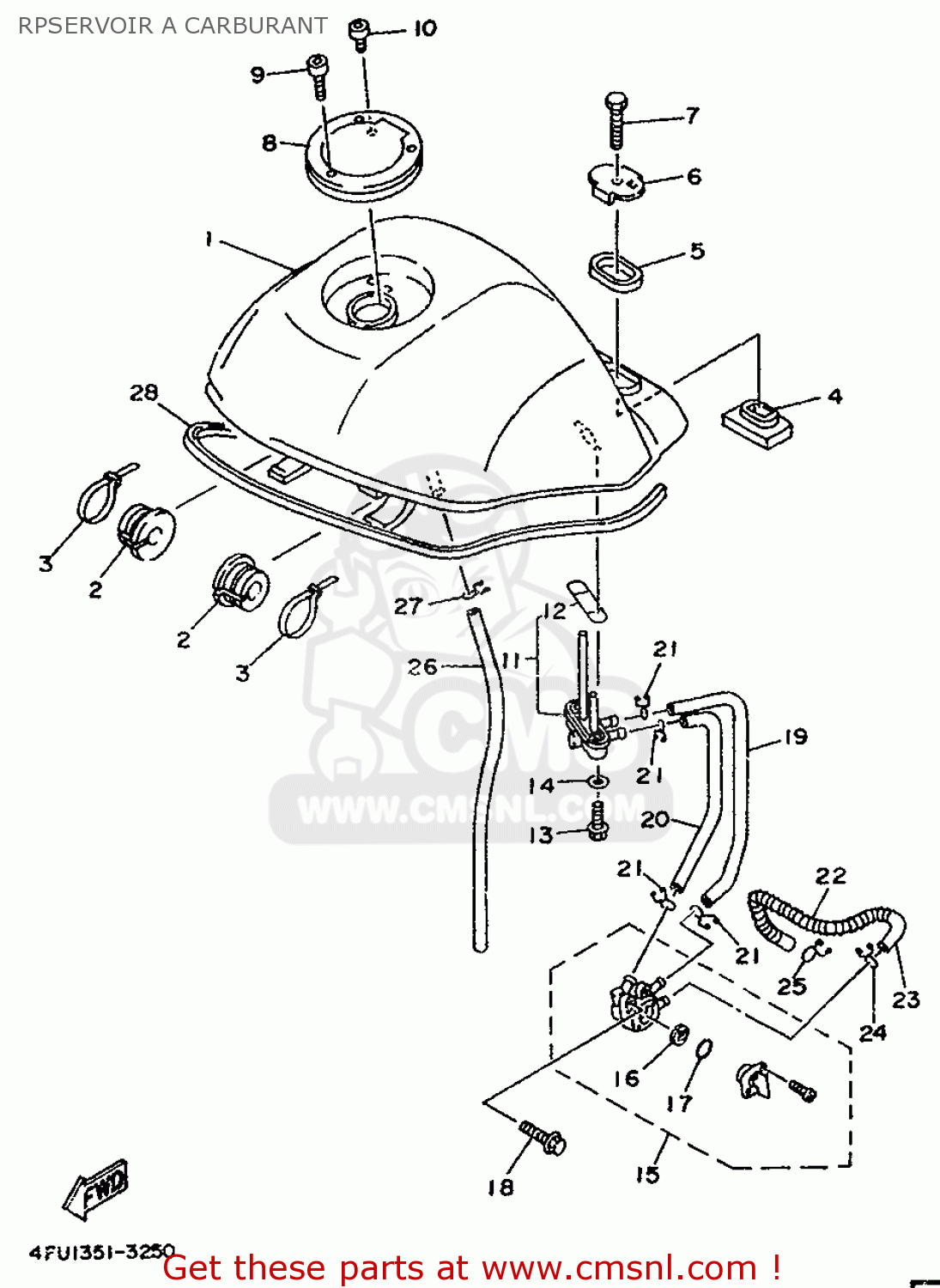 4FU2431200: Pipe 2 Yamaha - buy the 4FU-24312-00 at CMSNL