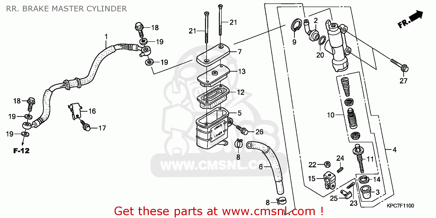 43310KPC871: Hose Comp,rr Brk Honda - buy the 43310-KPC-871 at CMSNL