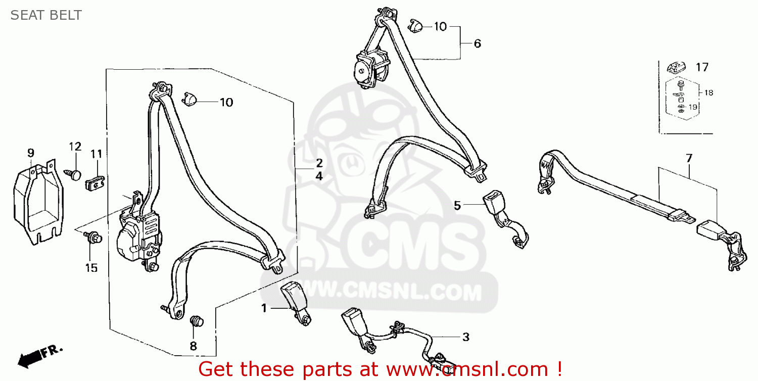 04818S00A00ZA: Outer Set*nh167l* Honda - buy the 04818-S00-A00ZA at CMSNL