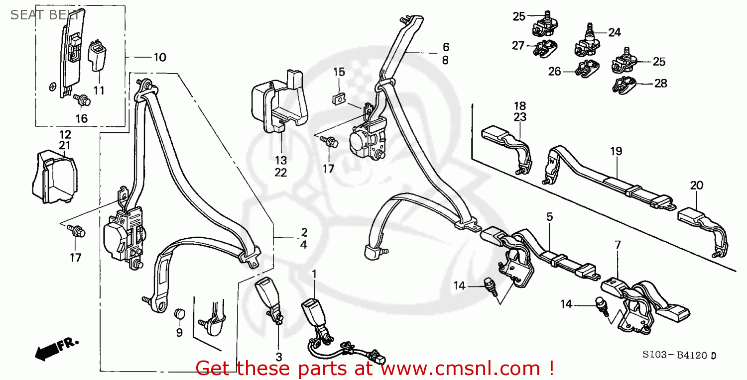 04818S10A02ZB: Outer Set*nh167l* Honda - buy the 04818-S10-A02ZB at CMSNL