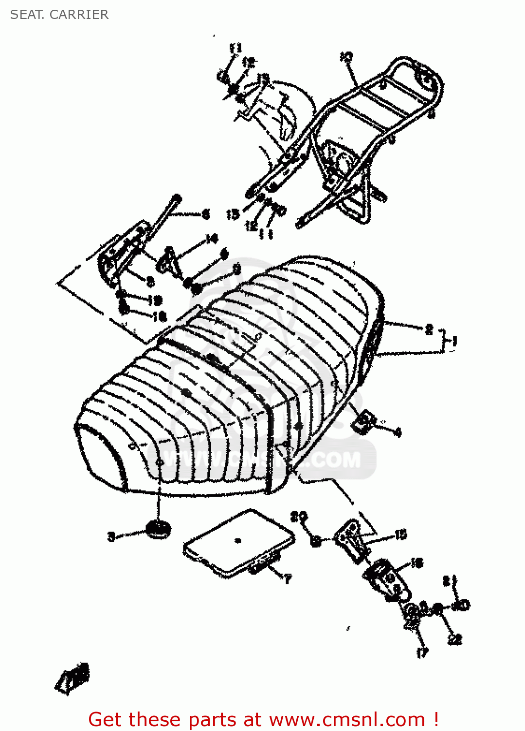 5112481001: Carrier Assy Yamaha - buy the 511-24810-01-00 at CMSNL