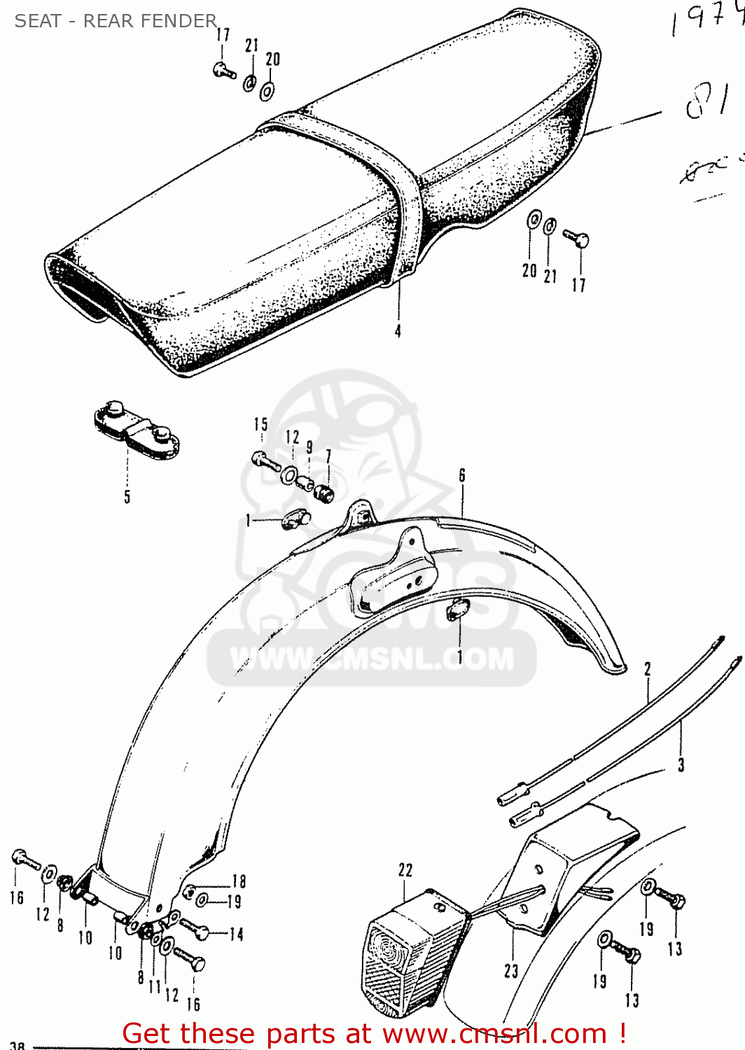 SEAT COMP DOUBLE for CD70 - order at CMSNL