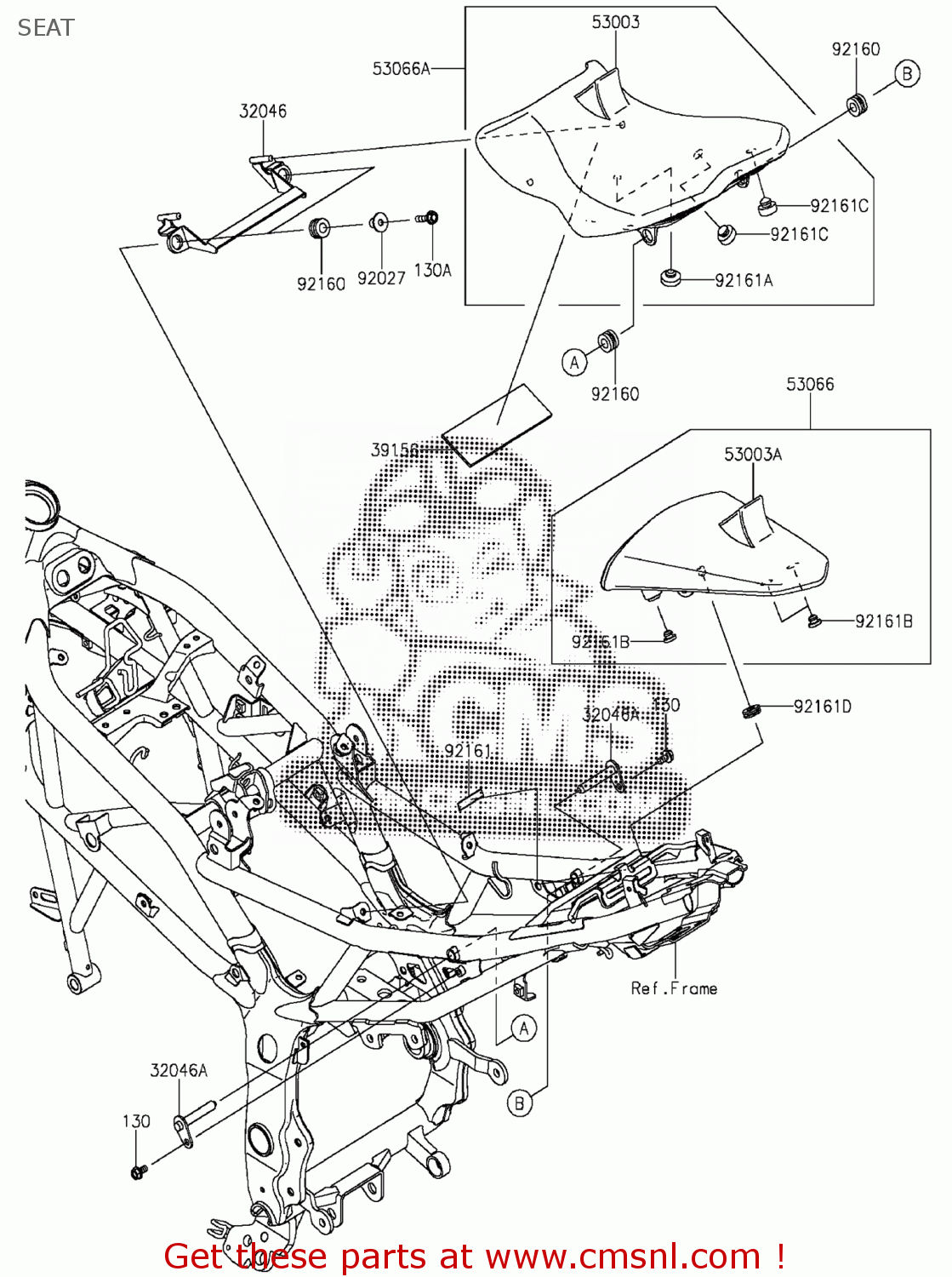 921610915: Damper Kawasaki - buy the 92161-0915 at CMSNL