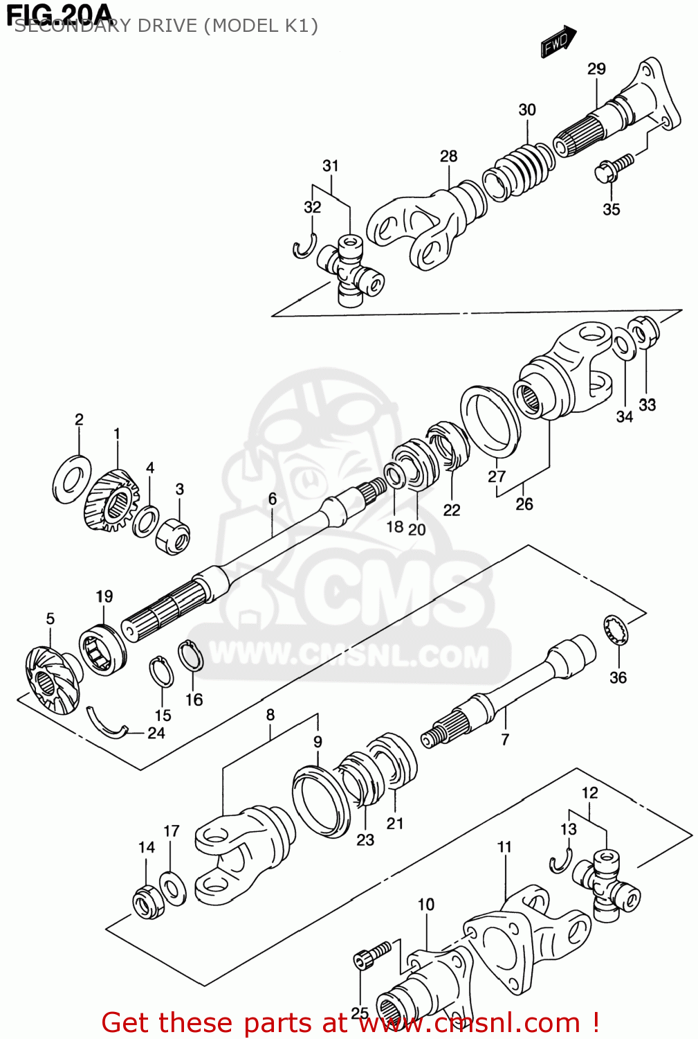 2715309F50: Boot,propeller Shaft Suzuki - buy the 27153-09F50 at CMSNL
