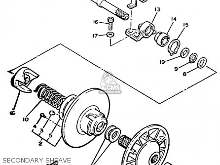 88R1766001: Secondary Fixed Sheave Comp. Yamaha - buy the 88R-17660-01 ...