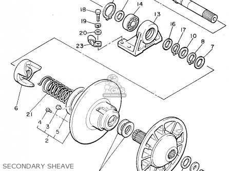 88R1766002: Secondary Fixed Sheave Comp Yamaha - buy the 88R-17660-02 ...