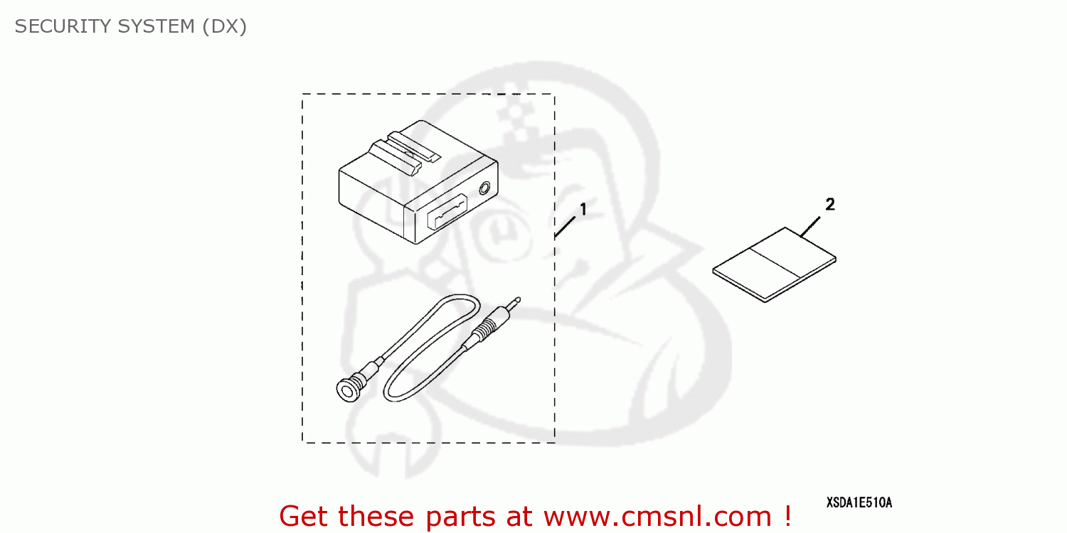 08E51SDA101B: Security System Honda - buy the 08E51-SDA-101B at CMSNL