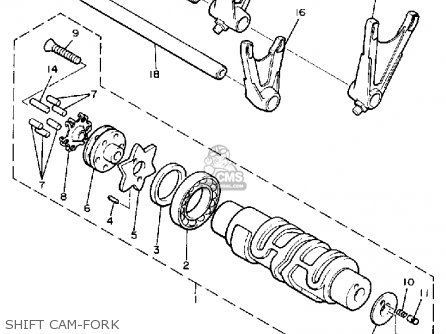 26H1854000: Shift Cam Assy Yamaha - buy the 26H-18540-00 at CMSNL