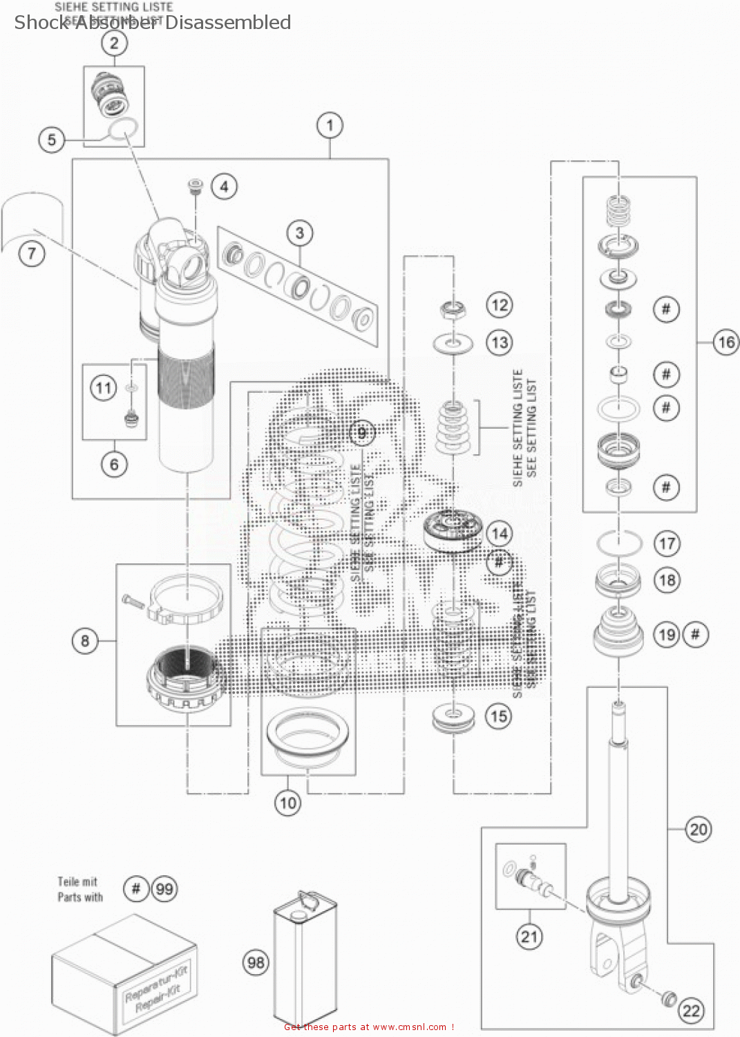 50181347S: Plastic Spring Retainer Cpl. Ktm - buy the 50181347S at CMSNL