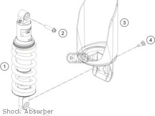 SPLASH PROTECTION SHOCK ABSORBER for 790 Adventure R ASEAN 2020 - order ...