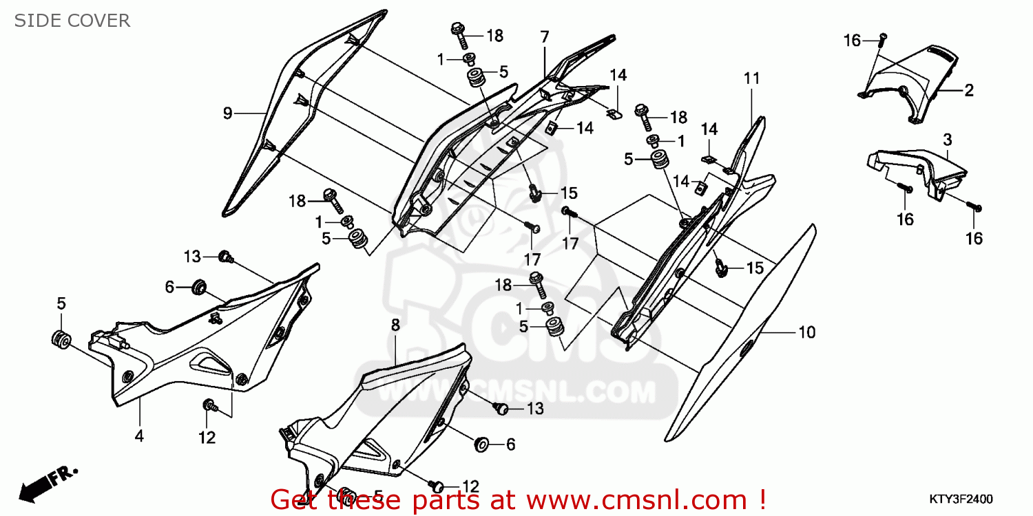 83620KTYH50ZA: Set Illust*type1* Honda - buy the 83620-KTY-H50ZA at CMSNL