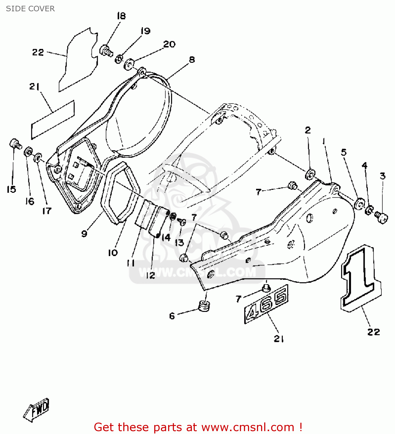 3R42174600: Damper Yamaha - buy the 3R4-21746-00 at CMSNL