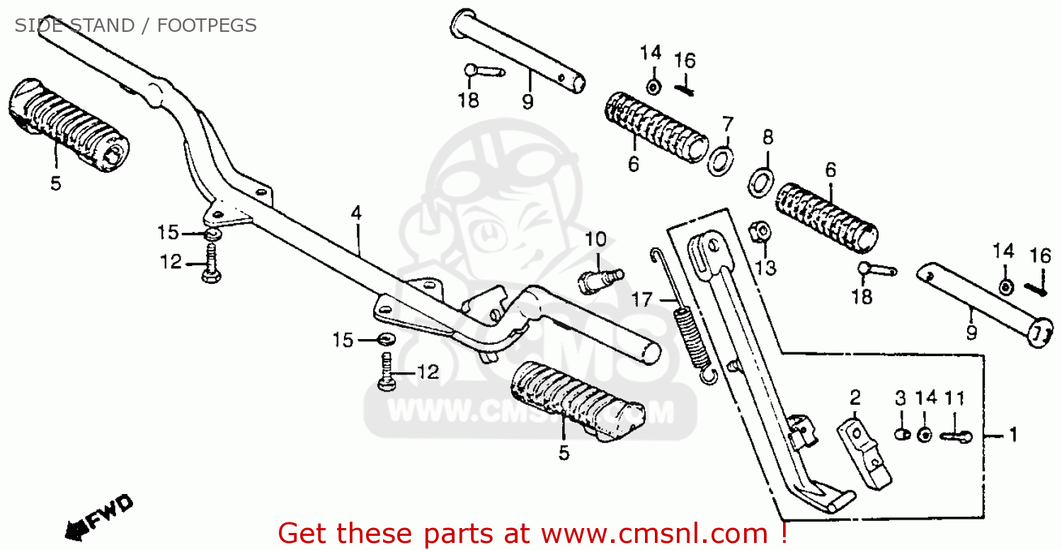 50610KB5600: Bar Comp.,step Honda - buy the 50610-KB5-600 at CMSNL