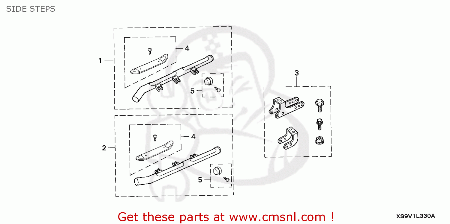 08L33S9V10021: Pad Assy., R. Step Honda - buy the 08L33-S9V-10021 at CMSNL