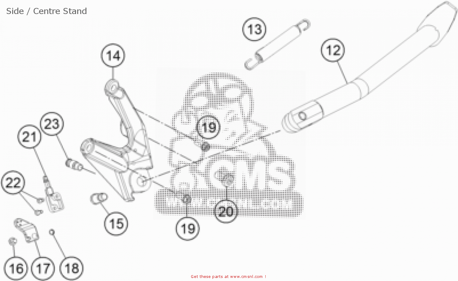 SIDE STAND BRACKET for 1050 ADVENTURE ABS CKD Malaysia 2016 - order at ...