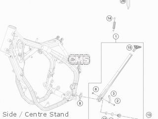 SPRING BRACKET EXC 16 for 450 RALLY Factory Replica 2019 - order at CMSNL