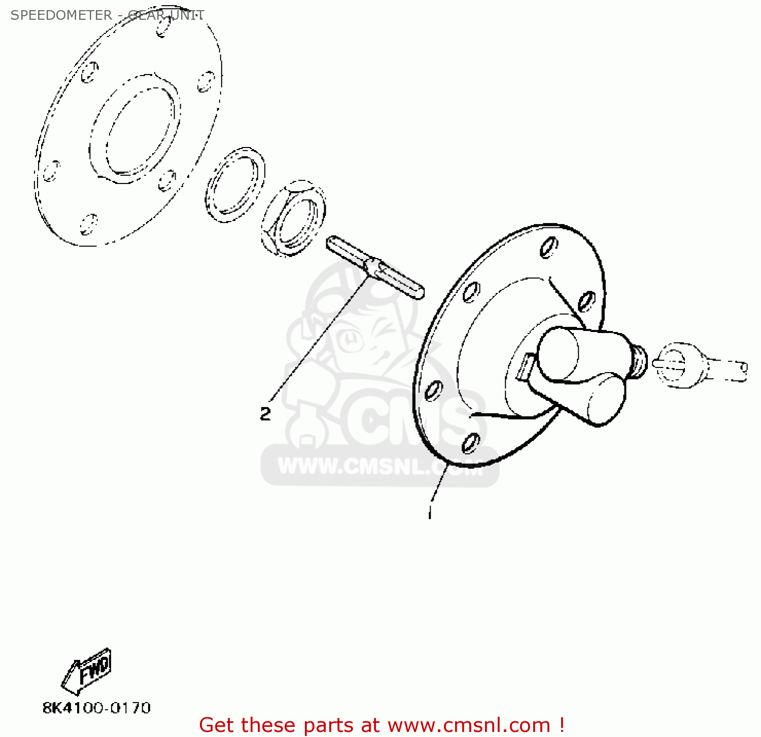 METER GEAR HOUSING COMP. for EX570M EXCITER 1988 - order at CMSNL