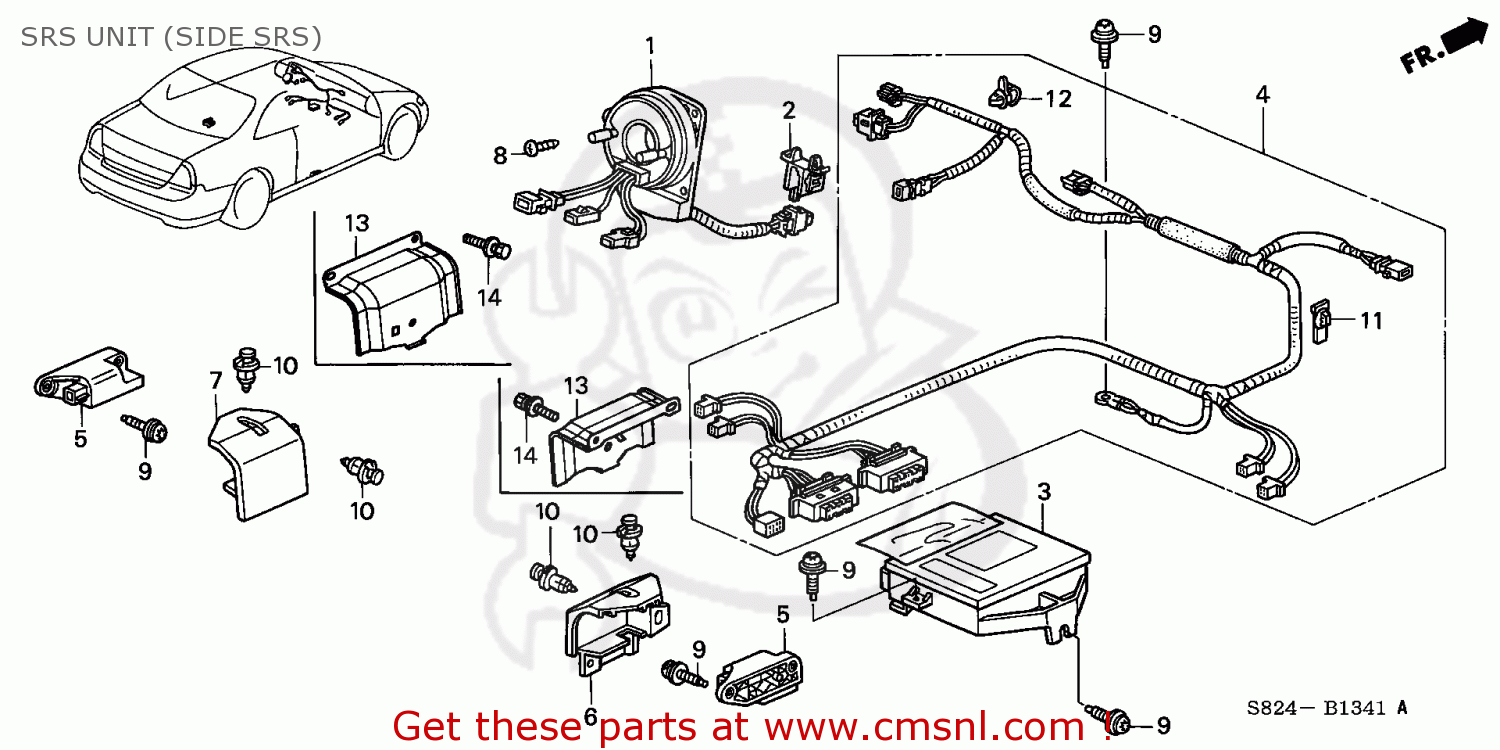 77961S82A12: Harn, Srs Main Honda - buy the 77961-S82-A12 at CMSNL