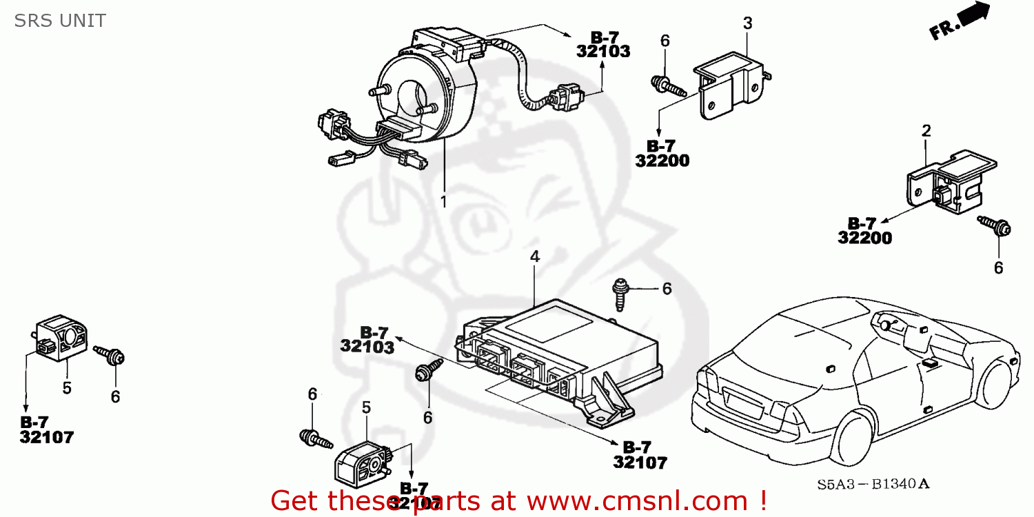 77960S5AA91: Unit Assy Srs Honda - buy the 77960-S5A-A91 at CMSNL