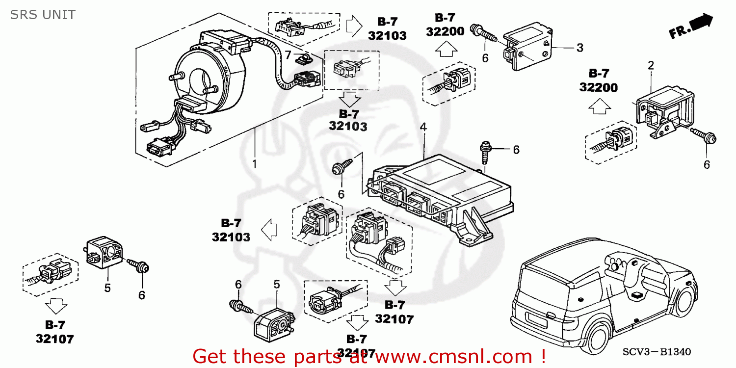 77940SCVA81: Sensor Assy,front Honda - buy the 77940-SCV-A81 at CMSNL