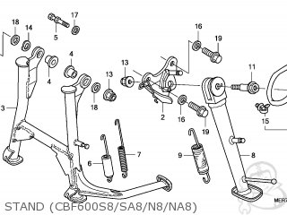 BRKT COMP,SIDESTA for CBF600N 2008 (8) EUROPEAN DIRECT SALES - order at ...