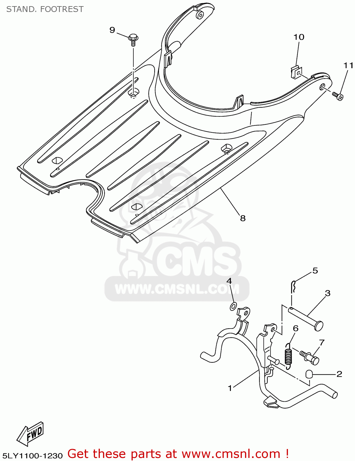 5BM2725400: Hook Yamaha - buy the 5BM-27254-00 at CMSNL