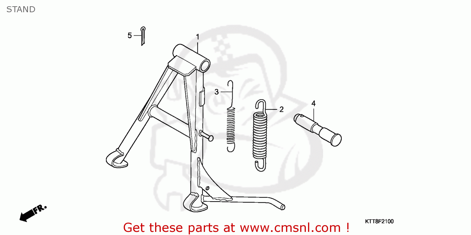 50500KTT900: Stand Comp,main Honda - buy the 50500-KTT-900 at CMSNL
