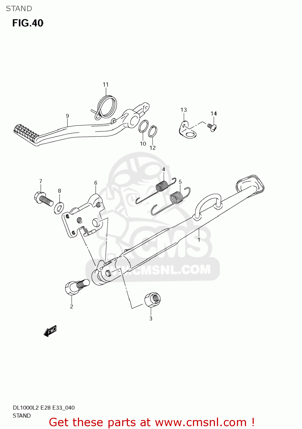 4233006G01: Bracket,prop Stand Suzuki - buy the 42330-06G01 at CMSNL