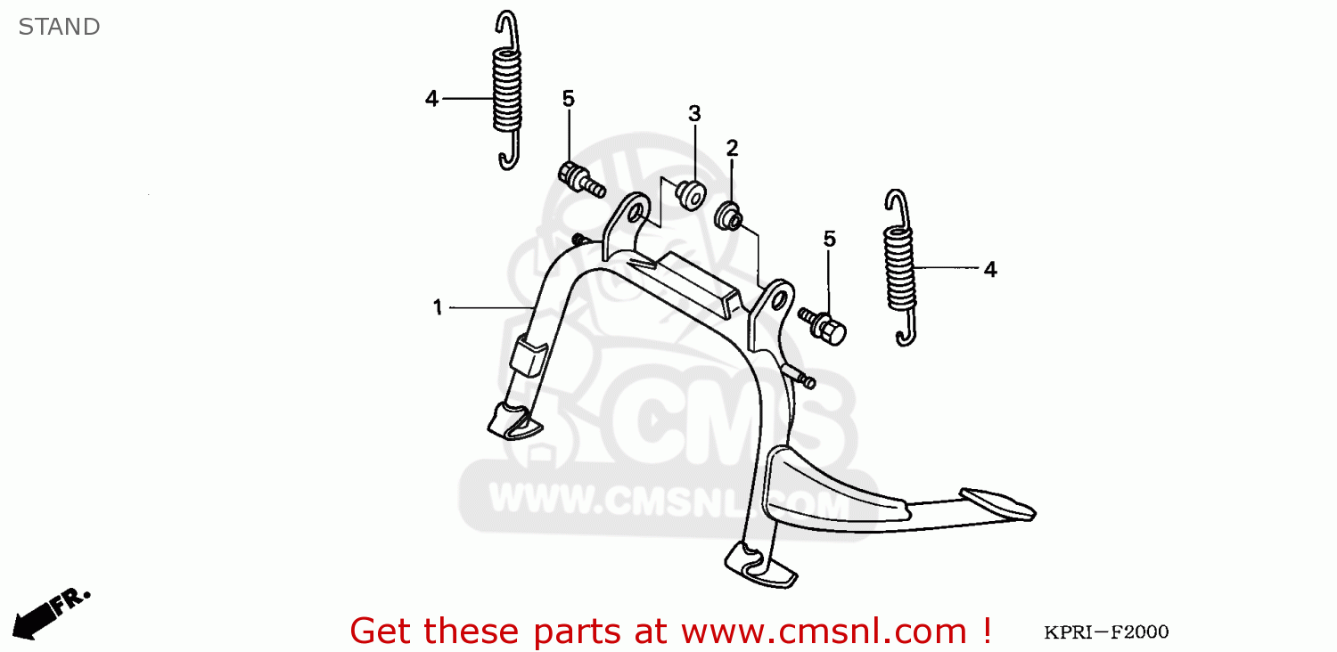 50500KPR900: Stand Comp,main Honda - buy the 50500-KPR-900 at CMSNL