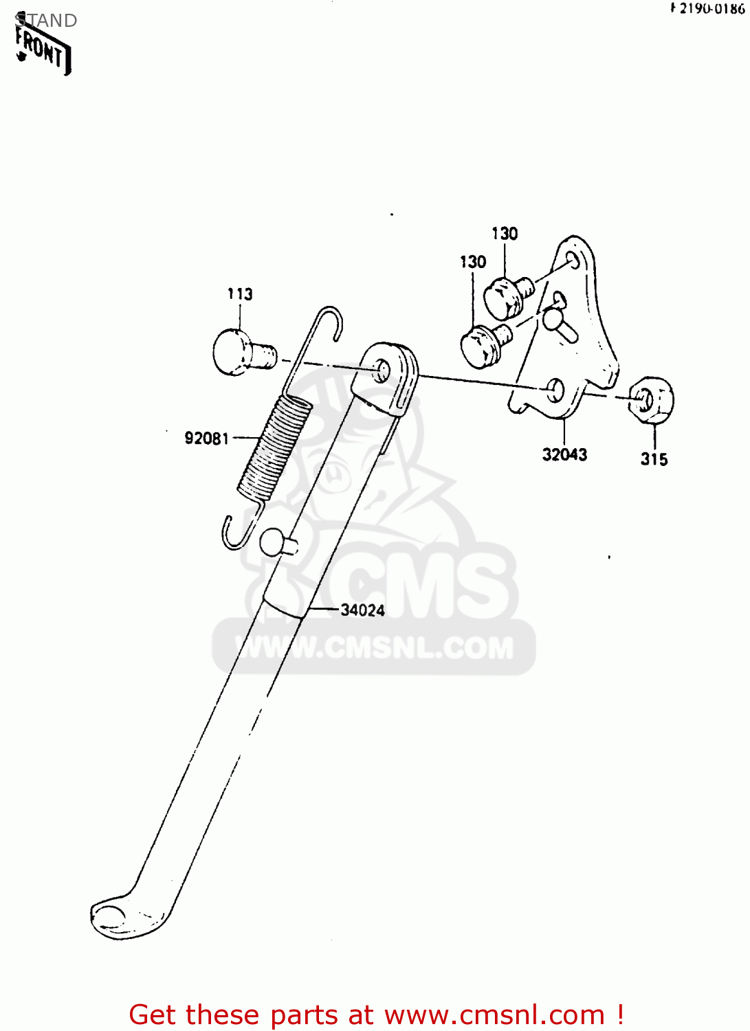 340241203: Stand-side Kawasaki - buy the 34024-1203 at CMSNL