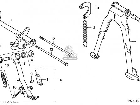 50500KW4000: Stand Comp,main Honda - buy the 50500-KW4-000 at CMSNL