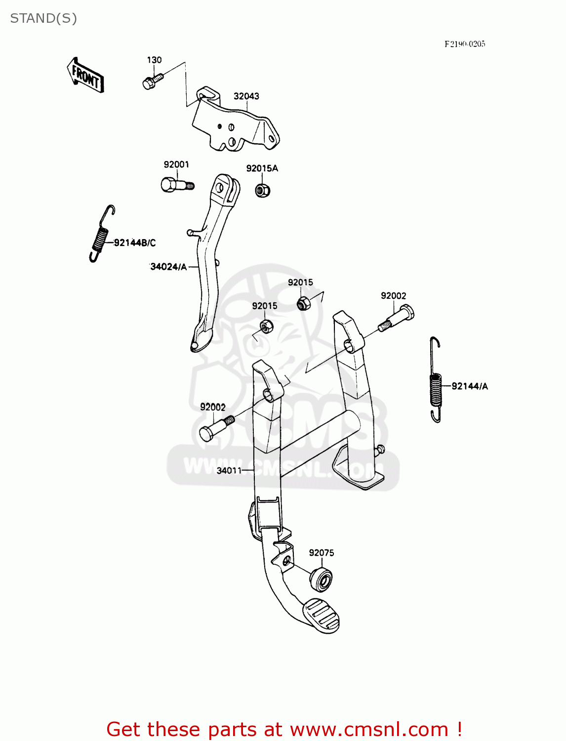 92001157: Bolt,dynamo Fitting Kawasaki - buy the 92001-157 at CMSNL